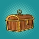 Pirate Wood Treasure Chest Closed, Vectors | GraphicRiver
