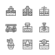 Set Line Icons of Water Bore, Icons | GraphicRiver