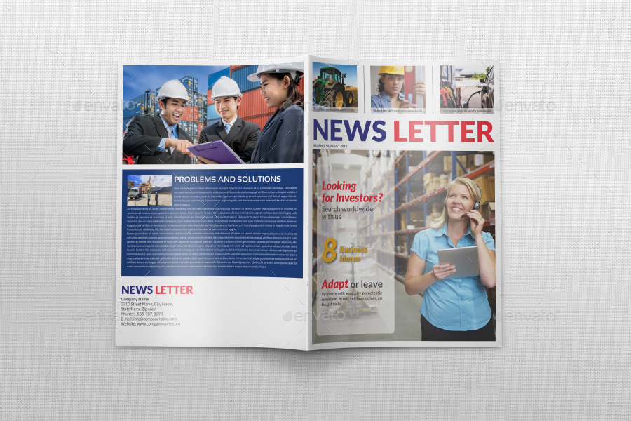 Multipurpose Newsletter - 12 Pages, Print Templates | GraphicRiver