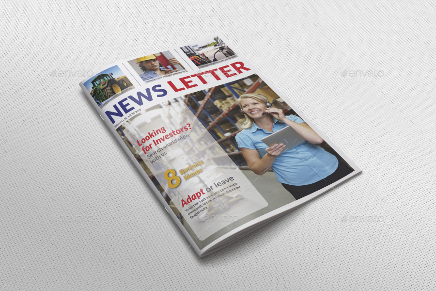 Multipurpose Newsletter - 12 Pages, Print Templates | GraphicRiver