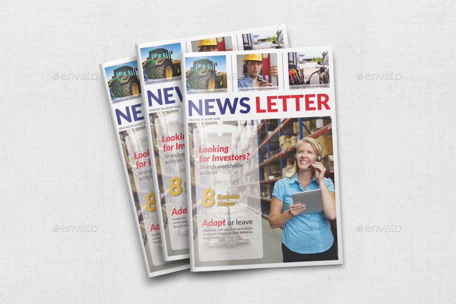 Multipurpose Newsletter - 12 Pages, Print Templates | GraphicRiver