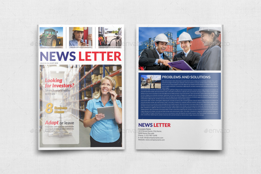 Multipurpose Newsletter - 12 Pages, Print Templates | GraphicRiver