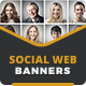 Social People Banners, Web Elements | GraphicRiver