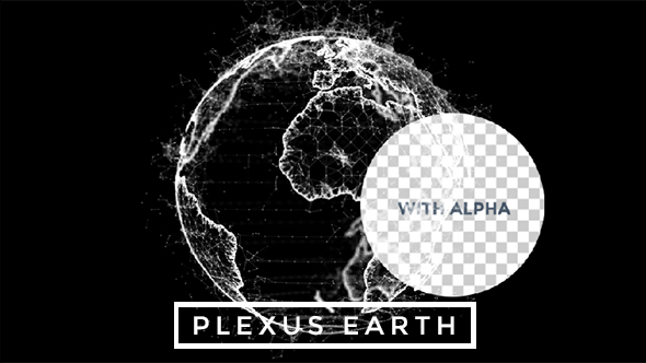 Plexus Earth Rotation #1, Motion Graphics | VideoHive