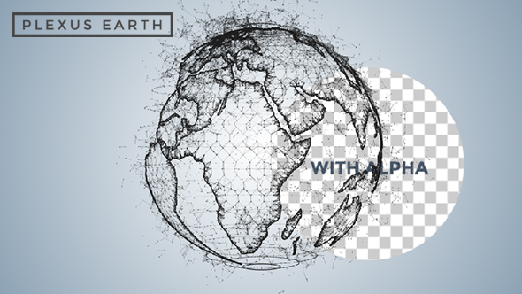 Plexus Earth Rotation #2, Motion Graphics | VideoHive