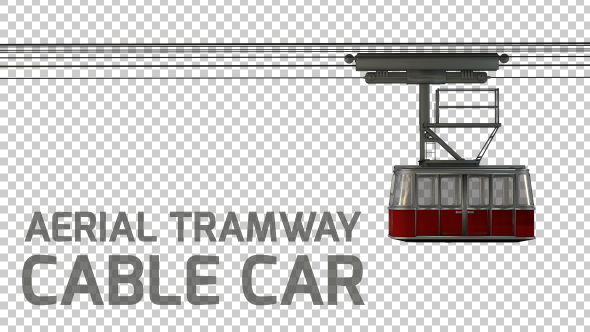 3D Aerial Tramway - Cable Car, Motion Graphics | VideoHive