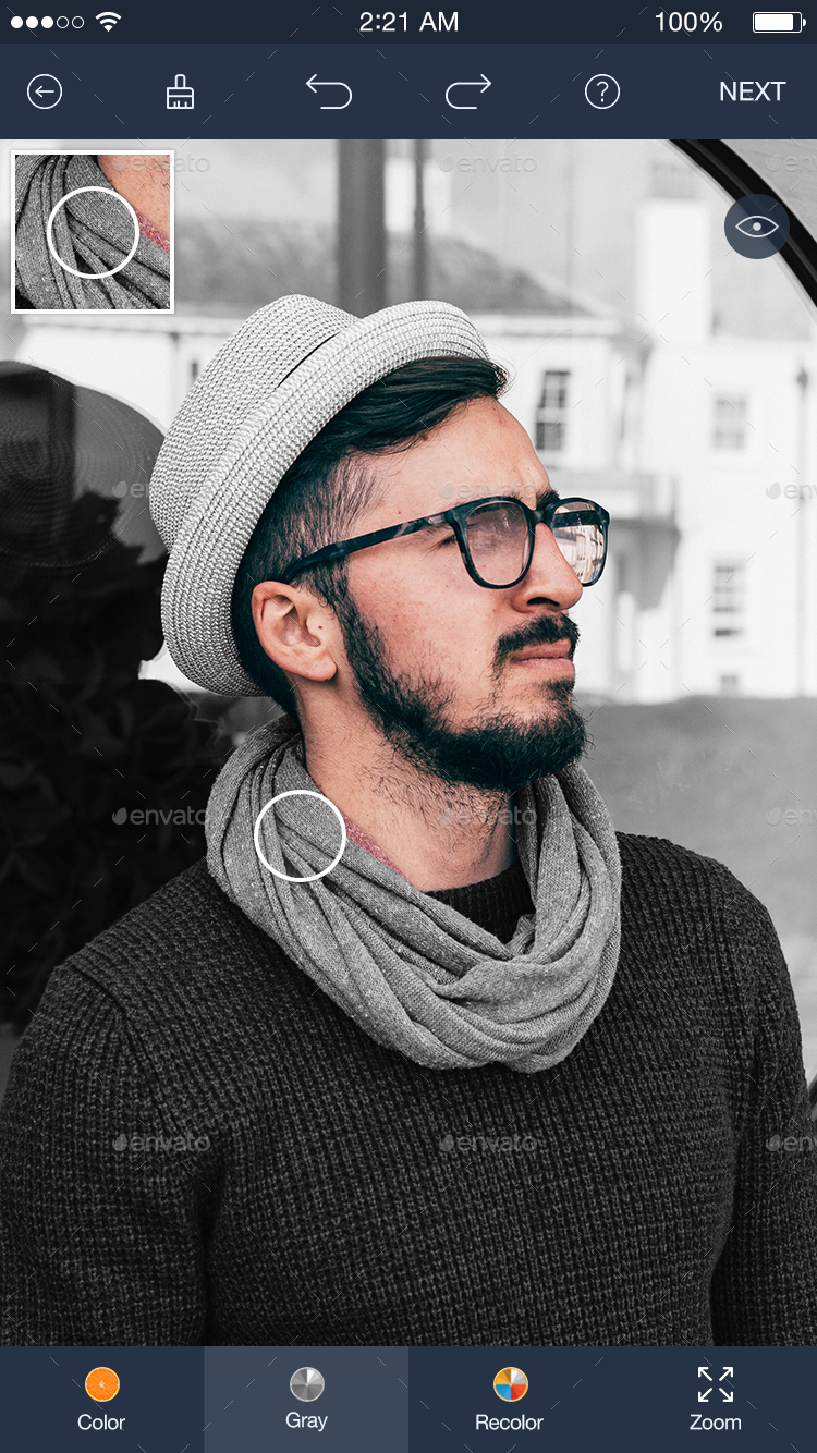 Recolor - Photo Editing Mobile App UI Kit, Web Elements | GraphicRiver