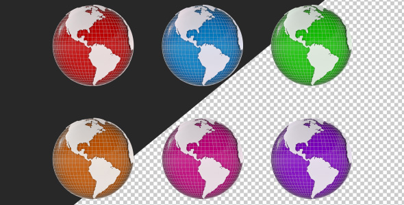 3D Spinning Globe, Motion Graphics | VideoHive