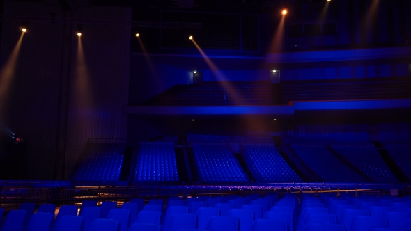 Place in the Concert Hall and the Rays of Light, Stock Footage | VideoHive