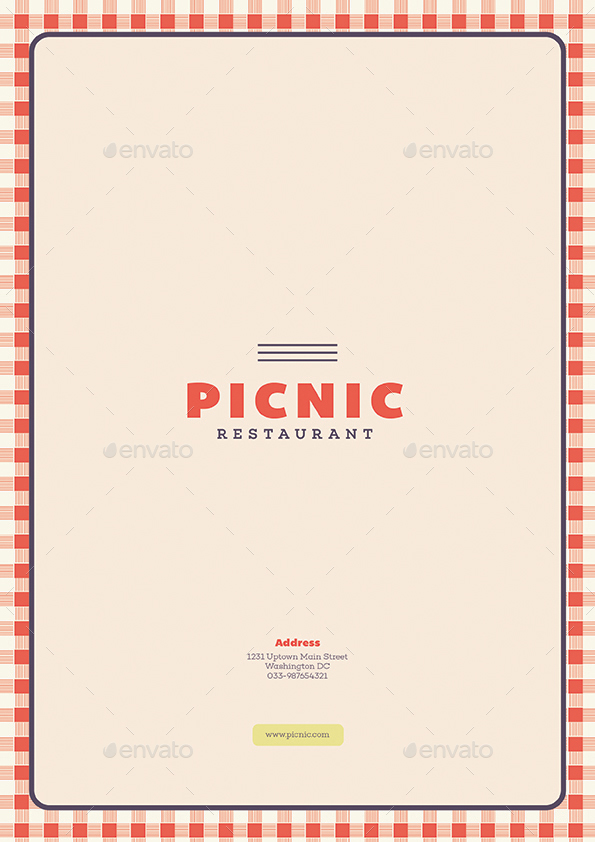 Picnic Food Menu, Print Templates | GraphicRiver