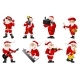 Vector Set for Christmas with Santa Claus. by Visual_Generation ...