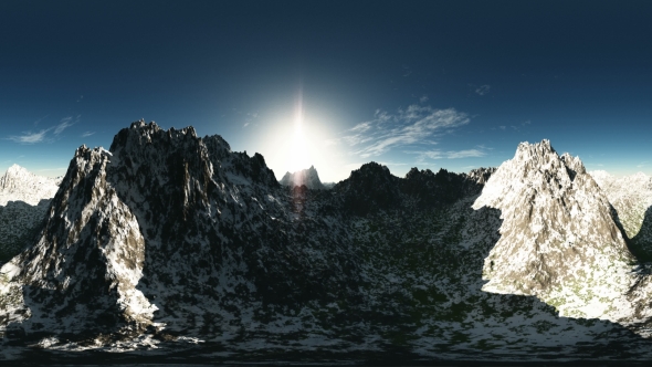 Aerial VR 360 Panorama of Mountains, Motion Graphics | VideoHive