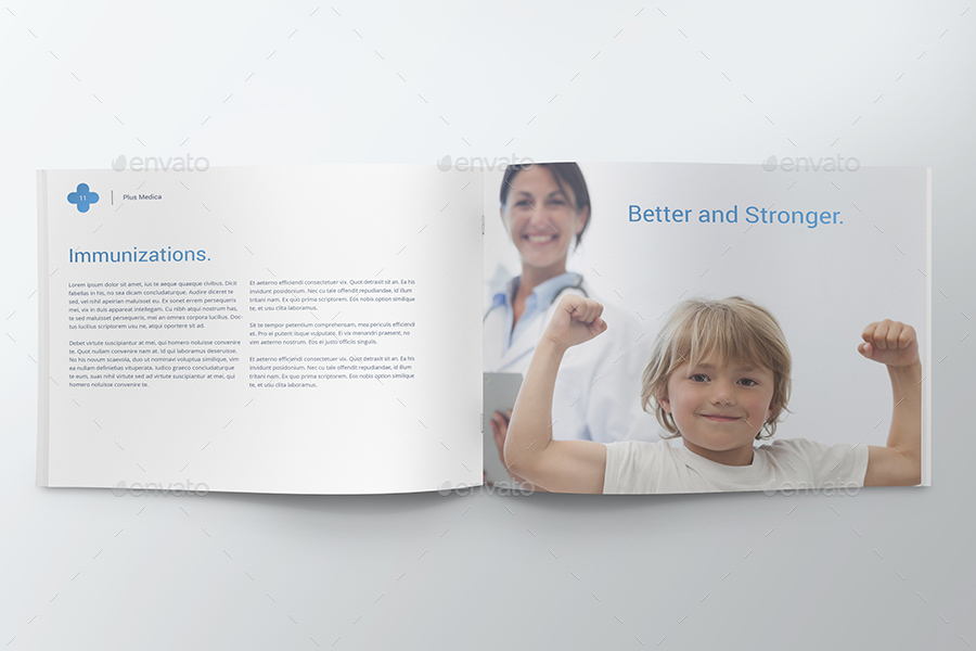 Medical Pediatric Landscape Letter Brochure, Print Templates | GraphicRiver