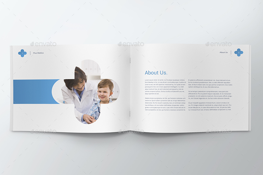 Medical Pediatric Landscape Letter Brochure, Print Templates | GraphicRiver