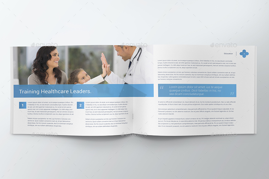Medical Pediatric Landscape Letter Brochure, Print Templates | GraphicRiver