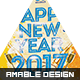 Happy New Year 2017 Flyer/Poster by amabledesign | GraphicRiver