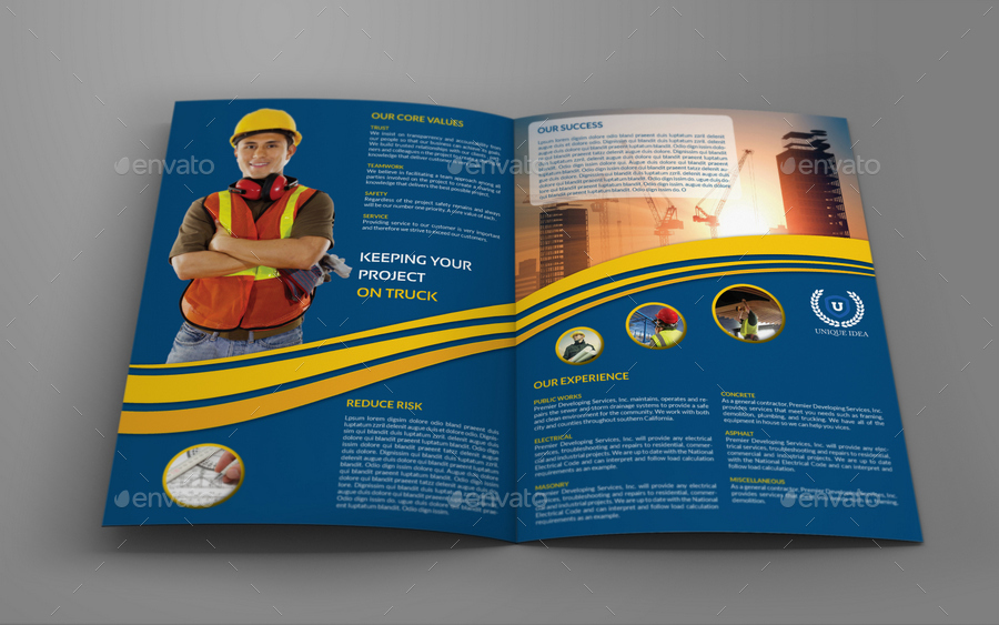 Construction Company Brochure Bundle Vol.1, Print Templates | GraphicRiver