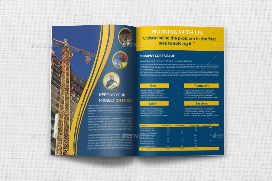 Construction Company Brochure Bundle Vol.1, Print Templates | GraphicRiver