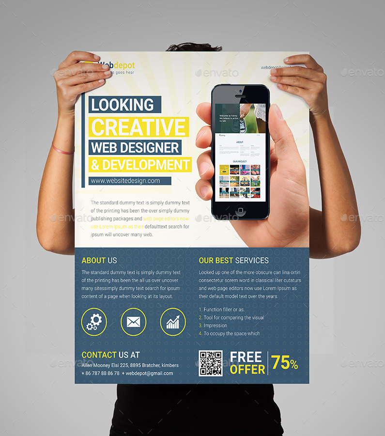 Web Design Flyer, Print Templates | GraphicRiver