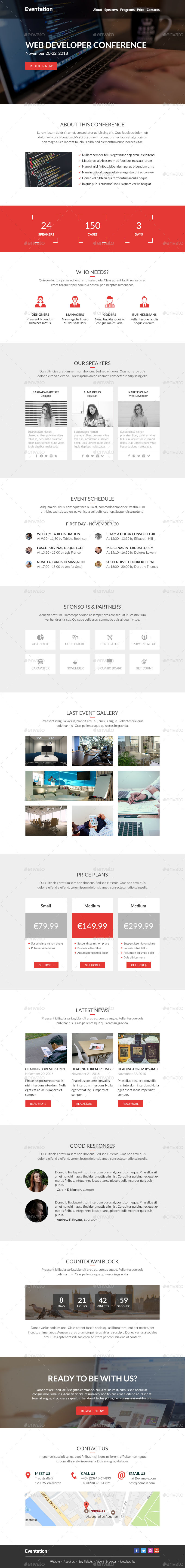 Eventation - Event / Meeting Email Template, Web Elements | GraphicRiver