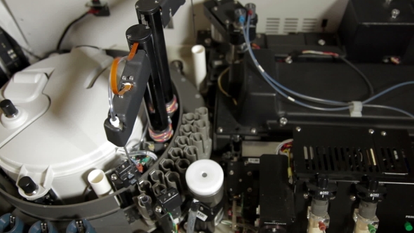 Chemical Analysis with Laboratory Modern Equipment, Stock Footage ...