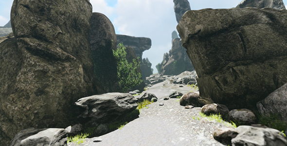 Movement On Stone Canyon Among The Rocks, Motion Graphics | VideoHive