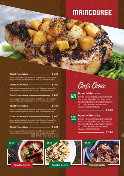 Restaurant Menu, Print Templates | GraphicRiver