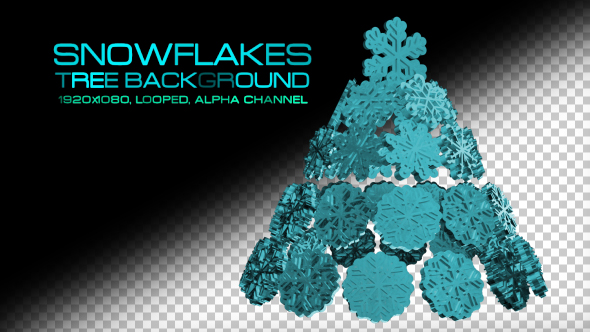 Snowflake Tree Background, Motion Graphics | VideoHive