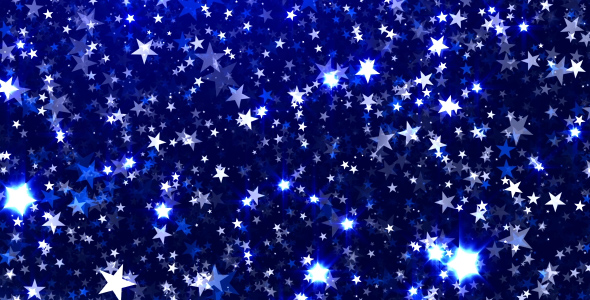 Blue Stars Falling, Motion Graphics | VideoHive
