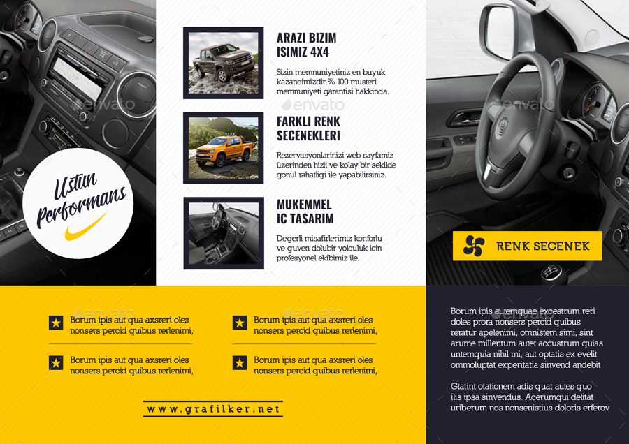 Automobile Introduction Flyer Templates, Print Templates | GraphicRiver