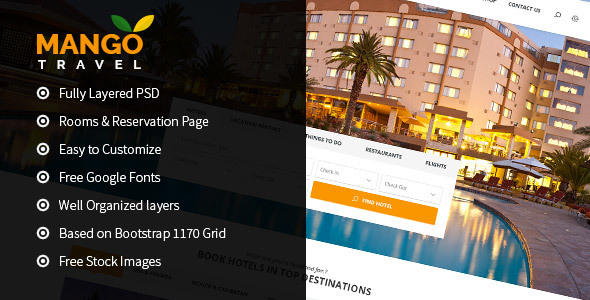 Mango Travel by IqoniqThemes | ThemeForest