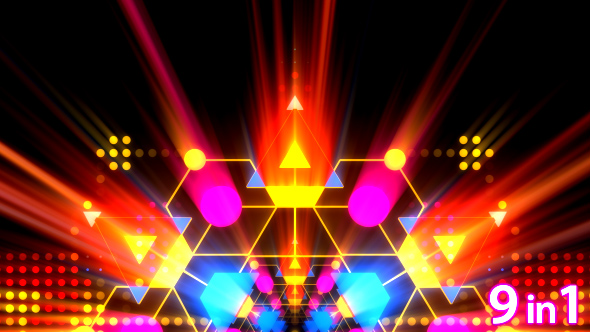 3D Lights Tunnel, Motion Graphics | VideoHive