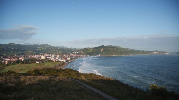 View on Beach Break Waves on Surf Beach, Stock Footage | VideoHive