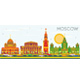 Moscow Skyline with Color Buildings, Vectors | GraphicRiver