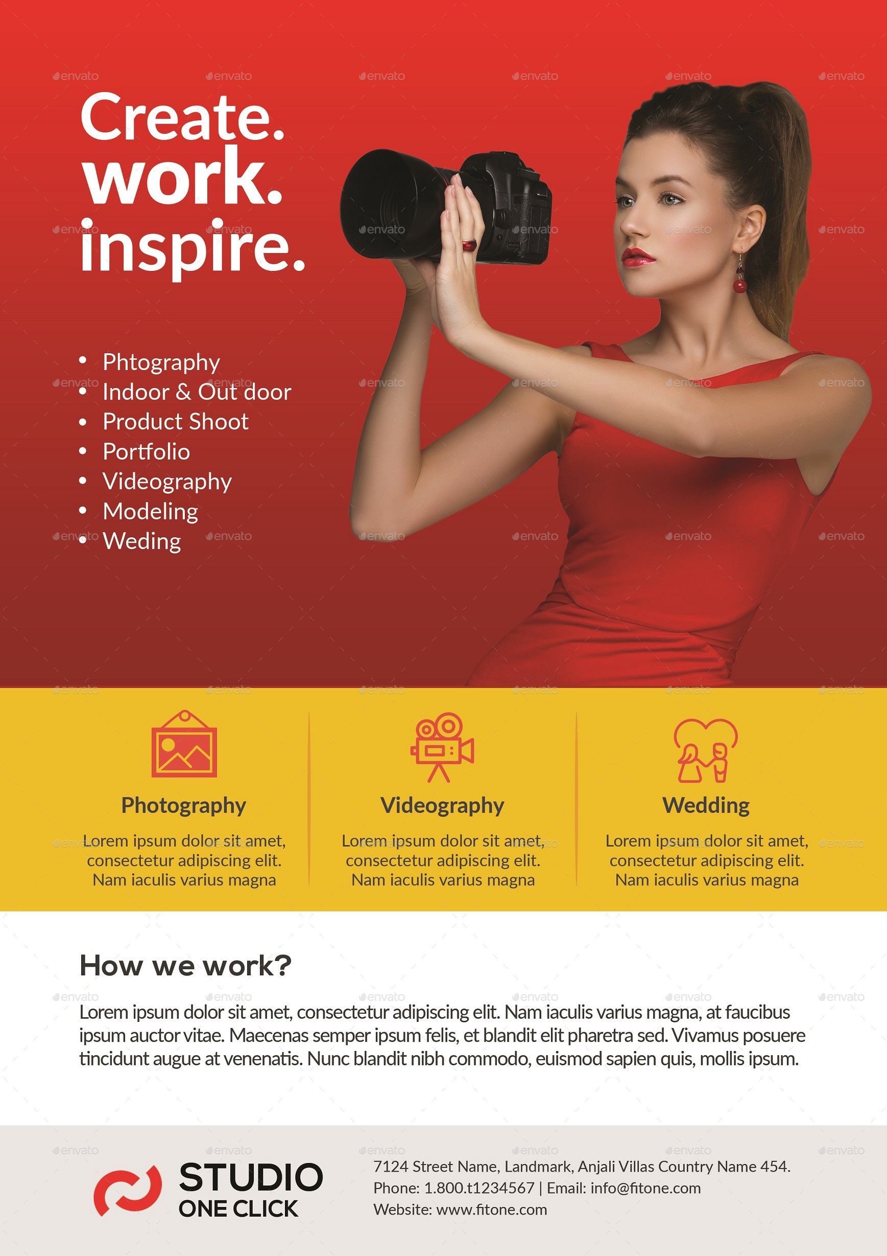 Studio Flyer, Print Templates | GraphicRiver