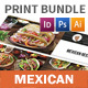 Mexican Restaurant Menu Print Bundle, Print Templates | GraphicRiver