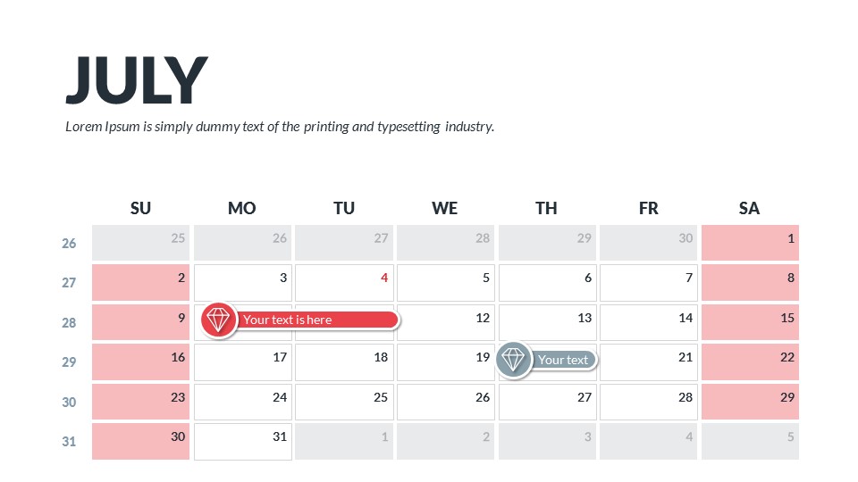 Calendar 2017 and 2016 PowerPoint Presentation Template by SanaNik