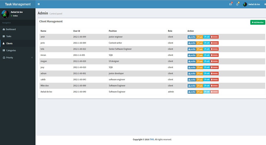 Task Management System by awladdeleo | CodeCanyon