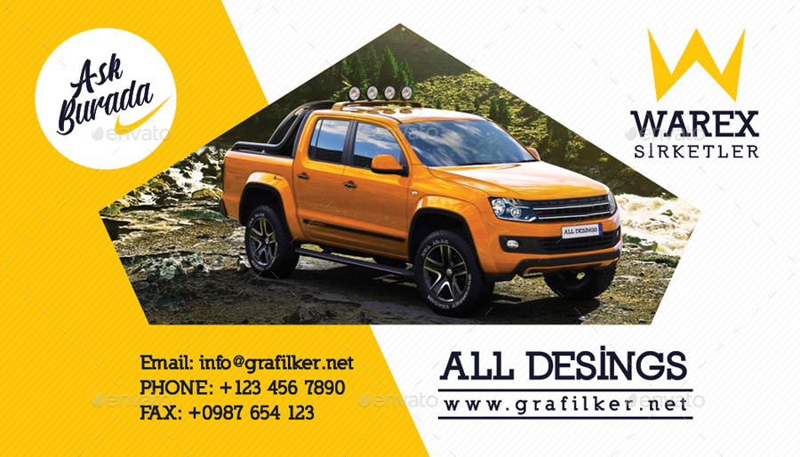 Automobile Introduction Business Card Templates, Print Templates ...