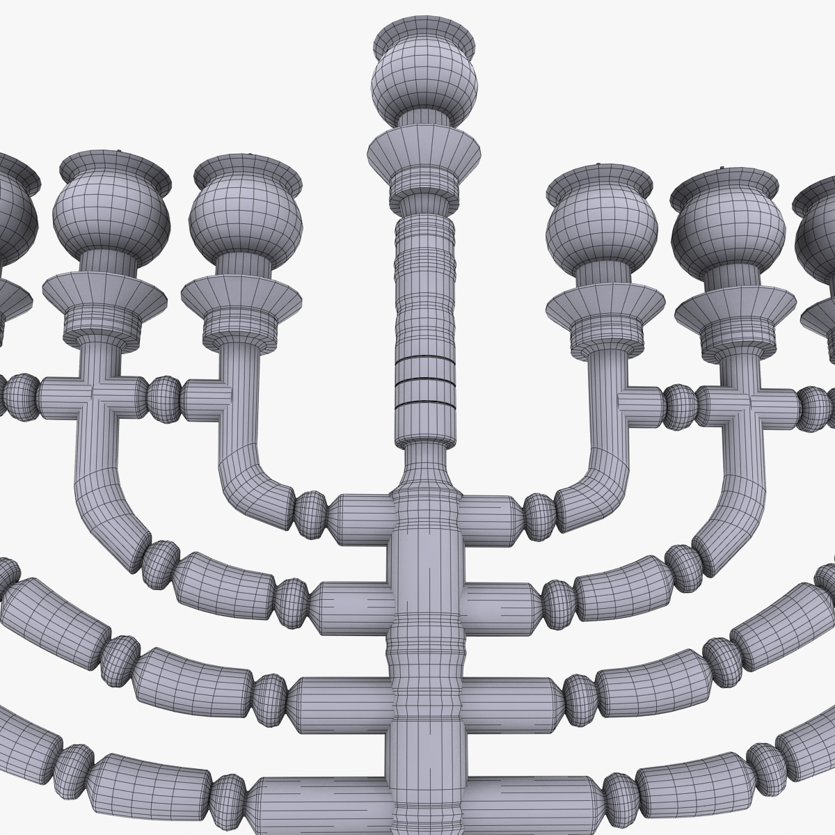 Menorah Hanukkah by Polygon3d | 3DOcean