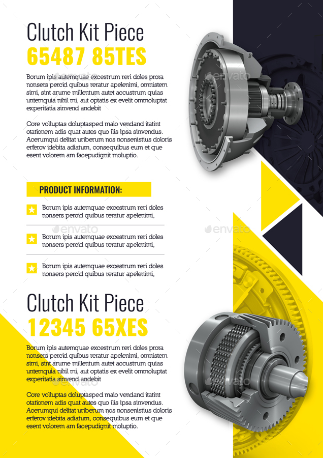 Technical Data Flyer Templates, Print Templates | GraphicRiver