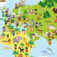 Cartoon World Map, Vectors | GraphicRiver