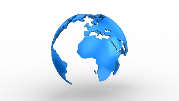 World Map Turns Into a Globe, Motion Graphics | VideoHive