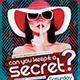 Secret Party Flyer Template, Print Templates | GraphicRiver
