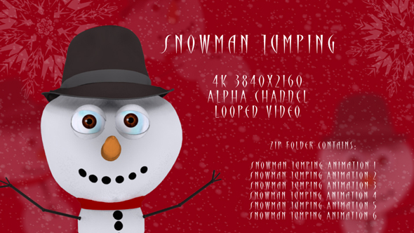 Snowman Jumping, Motion Graphics | VideoHive
