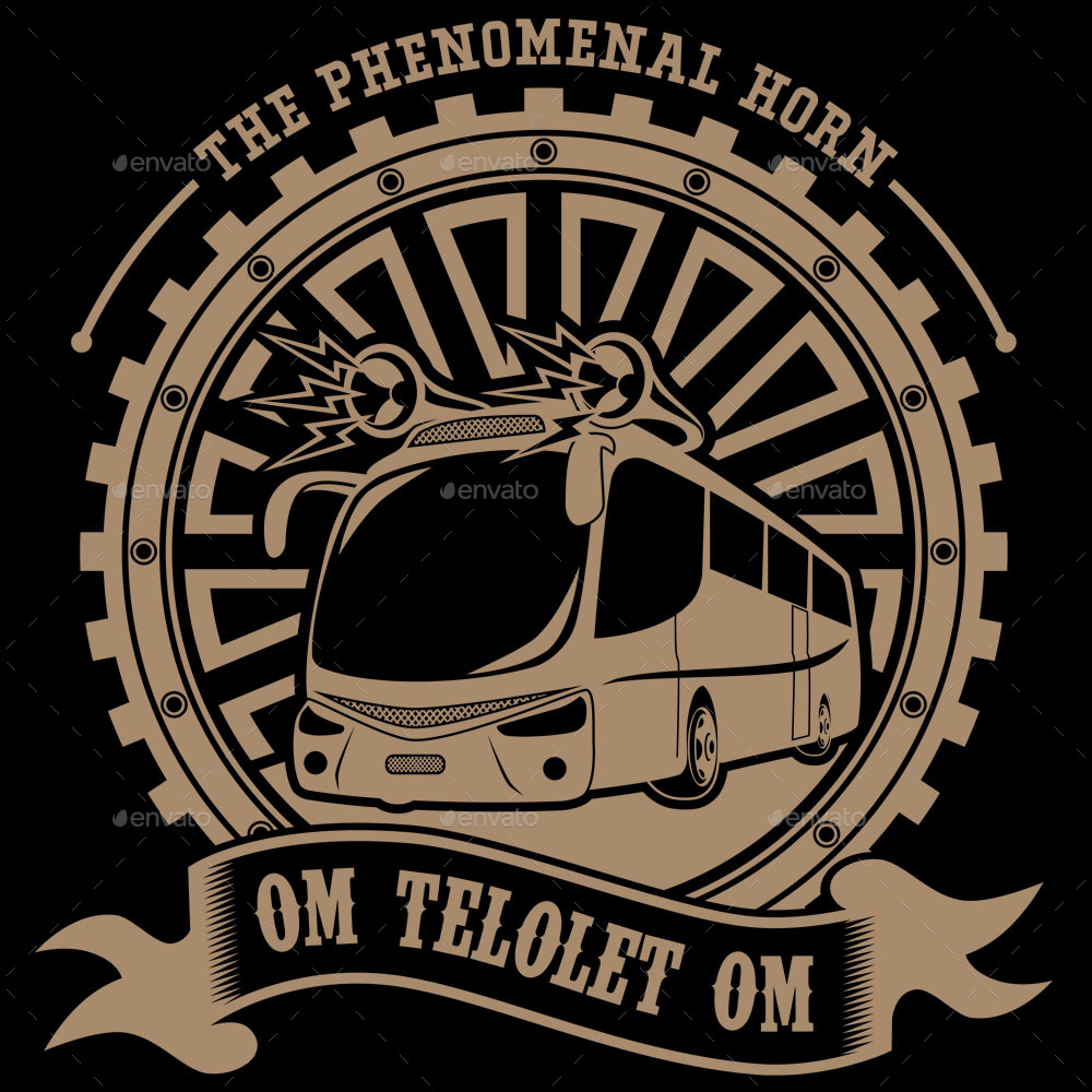 The Bus Horn Illustration, T-Shirts | GraphicRiver