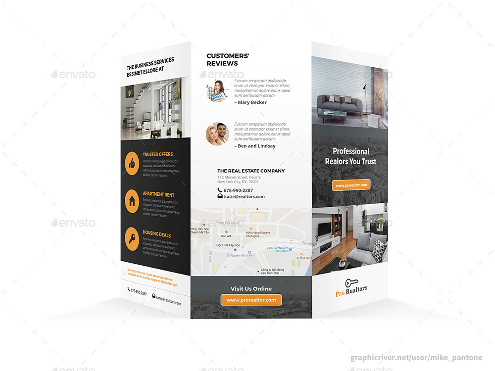 Rent Trifold Brochure, Print Templates | GraphicRiver