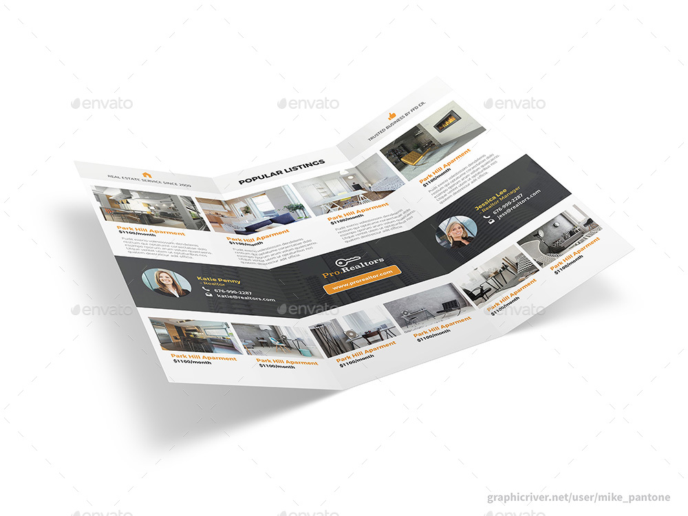 Rent Trifold Brochure, Print Templates | GraphicRiver