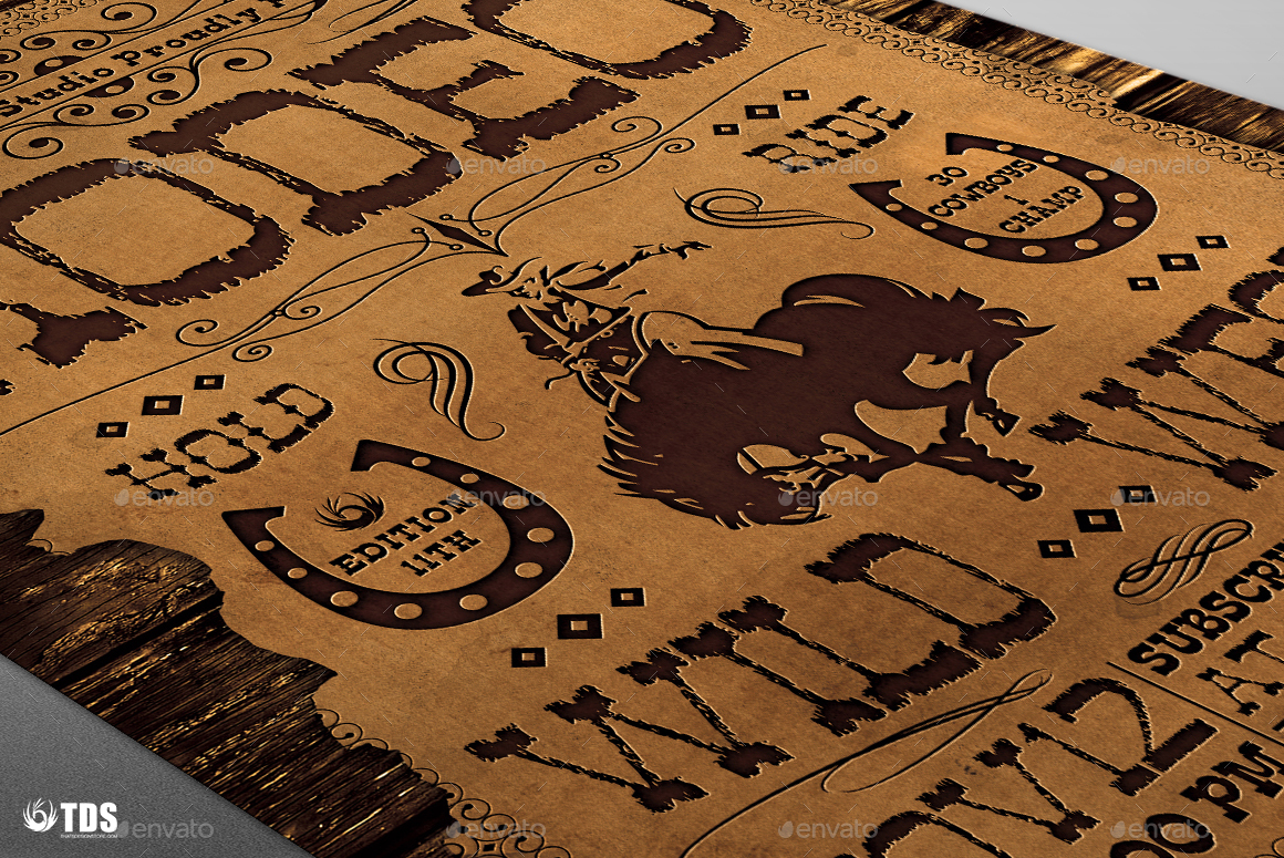 Western Rodeo Flyer Template V2 by lou606 | GraphicRiver