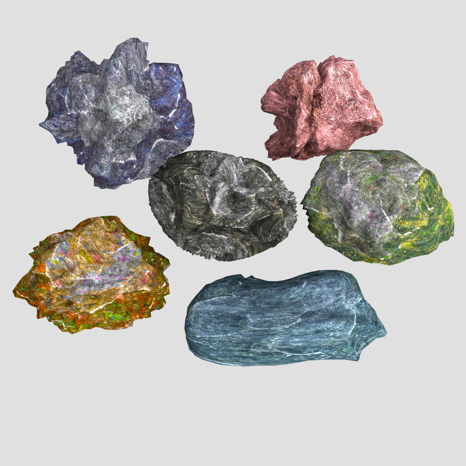 Rock 6 Type Boulder by Polygon3d | 3DOcean